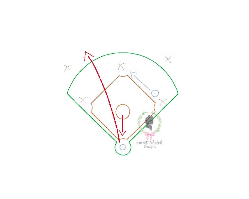 Baseball Play Vintage Stitch Embroidery Design, Home Run Baseball File ...