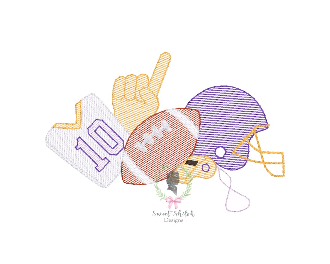 Sketch Football Player Embroidery Design, Football Helmet Sketch Design ...