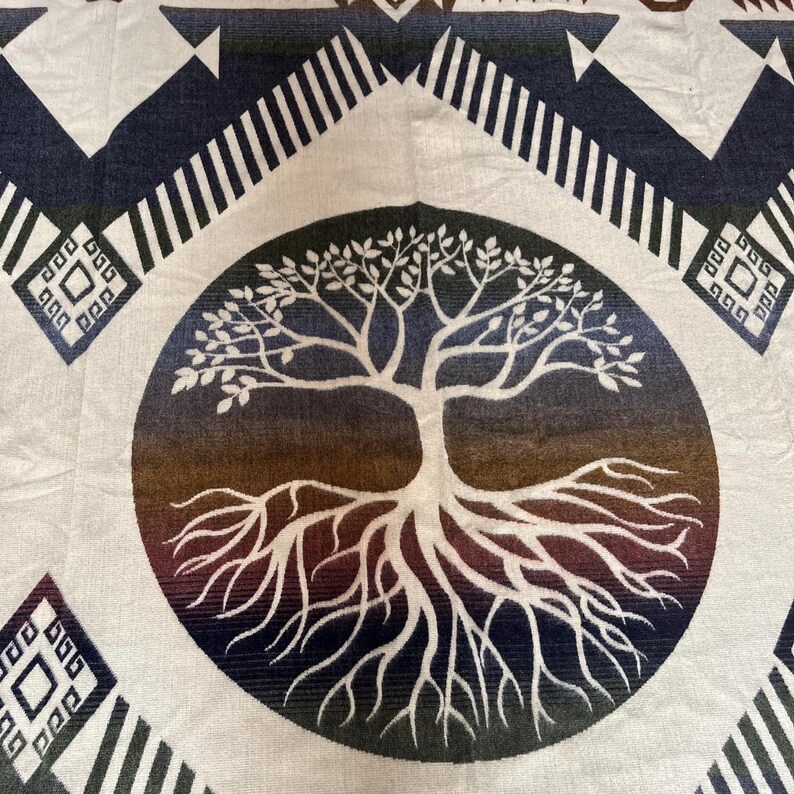 100% Alpaca Wool Tree of Life Blanket by Tomebamba Co - Etsy