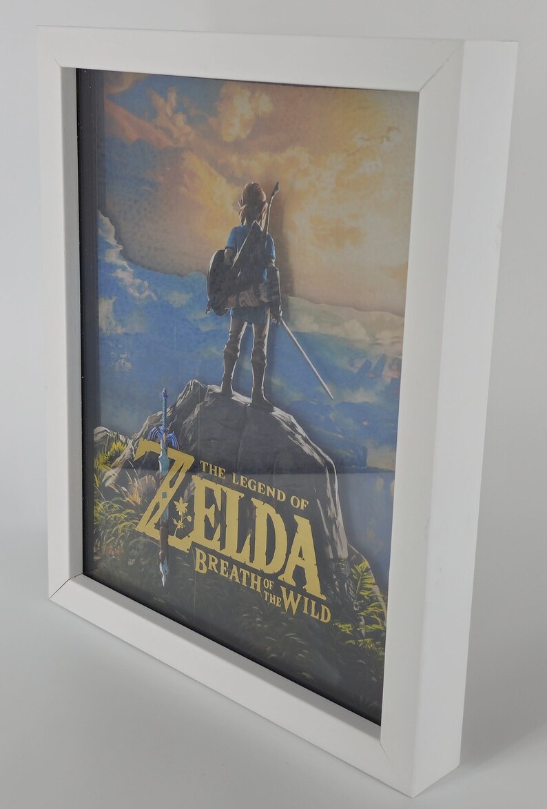 Legend of Zelda 3D Layered Framed Artwork, Breath of the Wild - Etsy