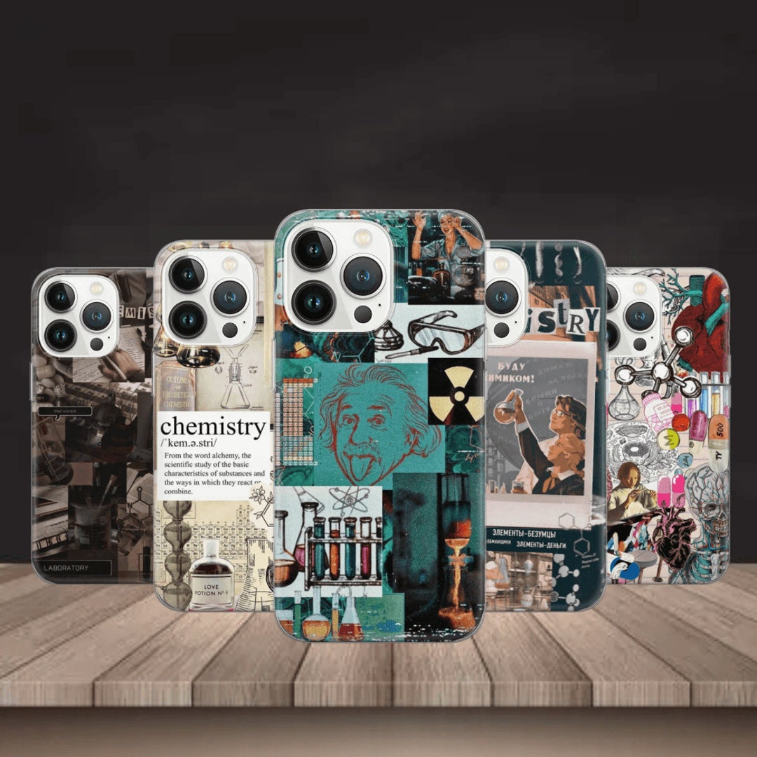 Science Phone Case Chemistry Cover for iPhone 14 13 12 Pro 11 XR 8 7 ...