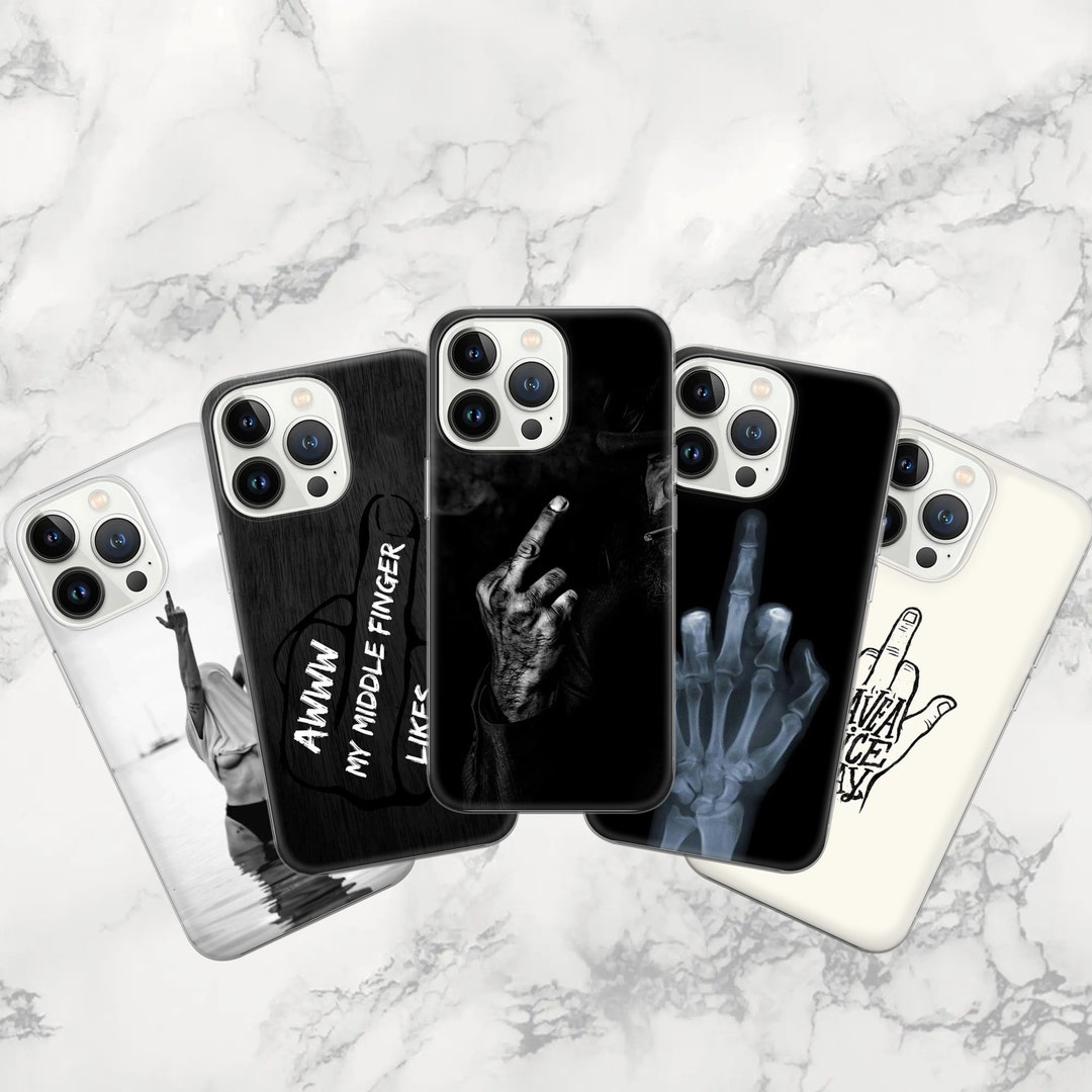 Middle Finger Quirky Phone Case for Google Pixel, Iphone, Huawei ...