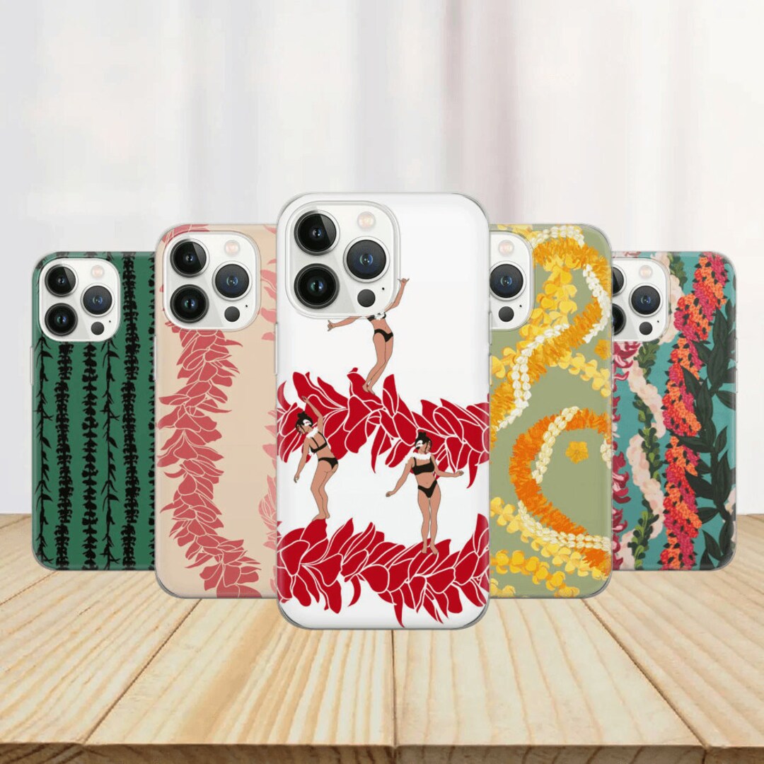 Leis Phone Case Aloha Cover for iPhone 16 Pro Max, 15 Plus, 14, 13, 12 ...