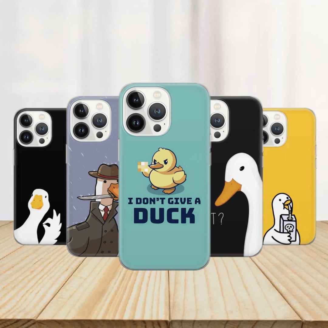 Funny Duck Phone Case Adorable Duck Cover for iPhone 14 13 12 Pro 11 XR ...