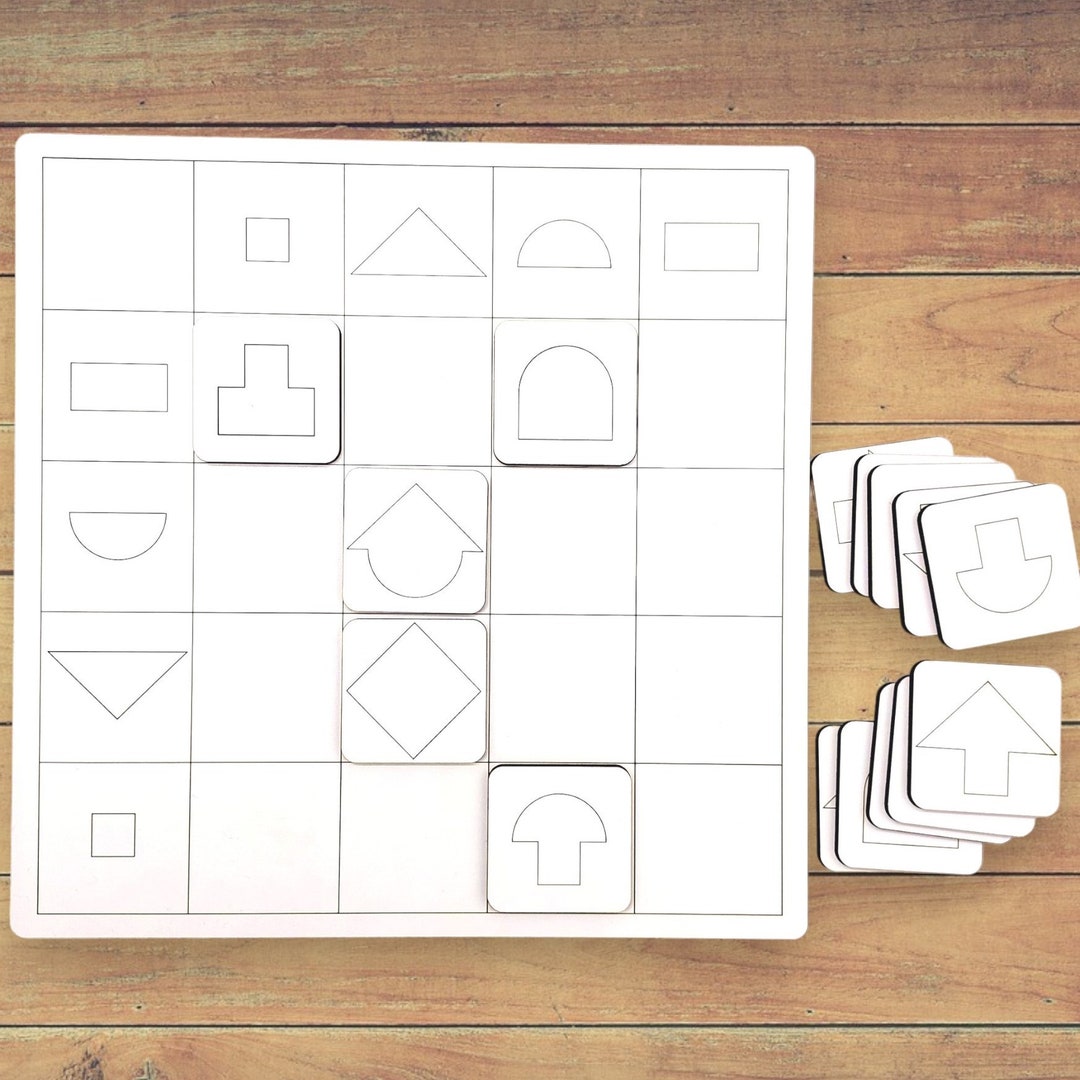 Double Entry Game SVG Template for Laser Cutting - Educational Shape ...