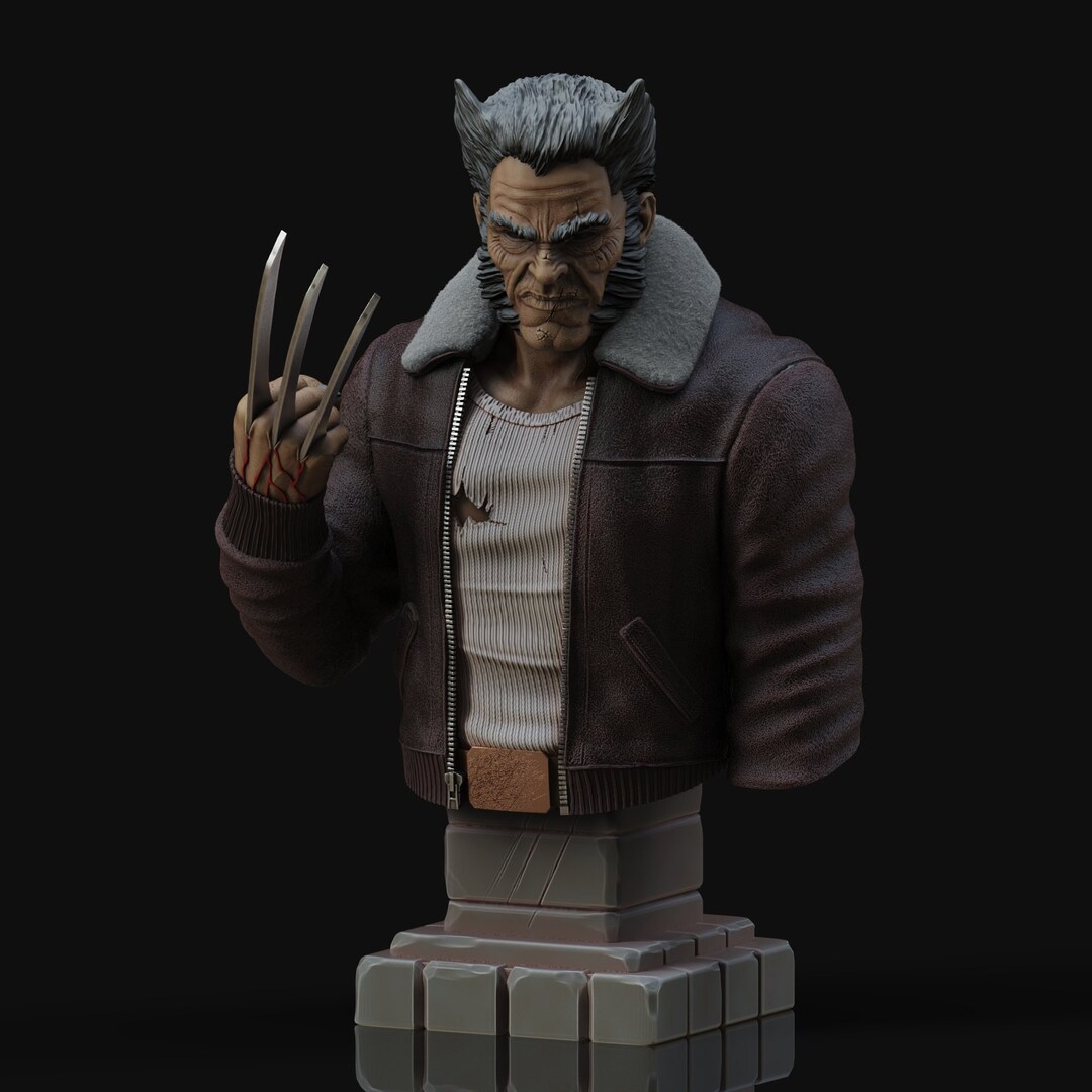 Logan X-men Hugh Jackman - Bust - High Quality STL - 3D Digital ...