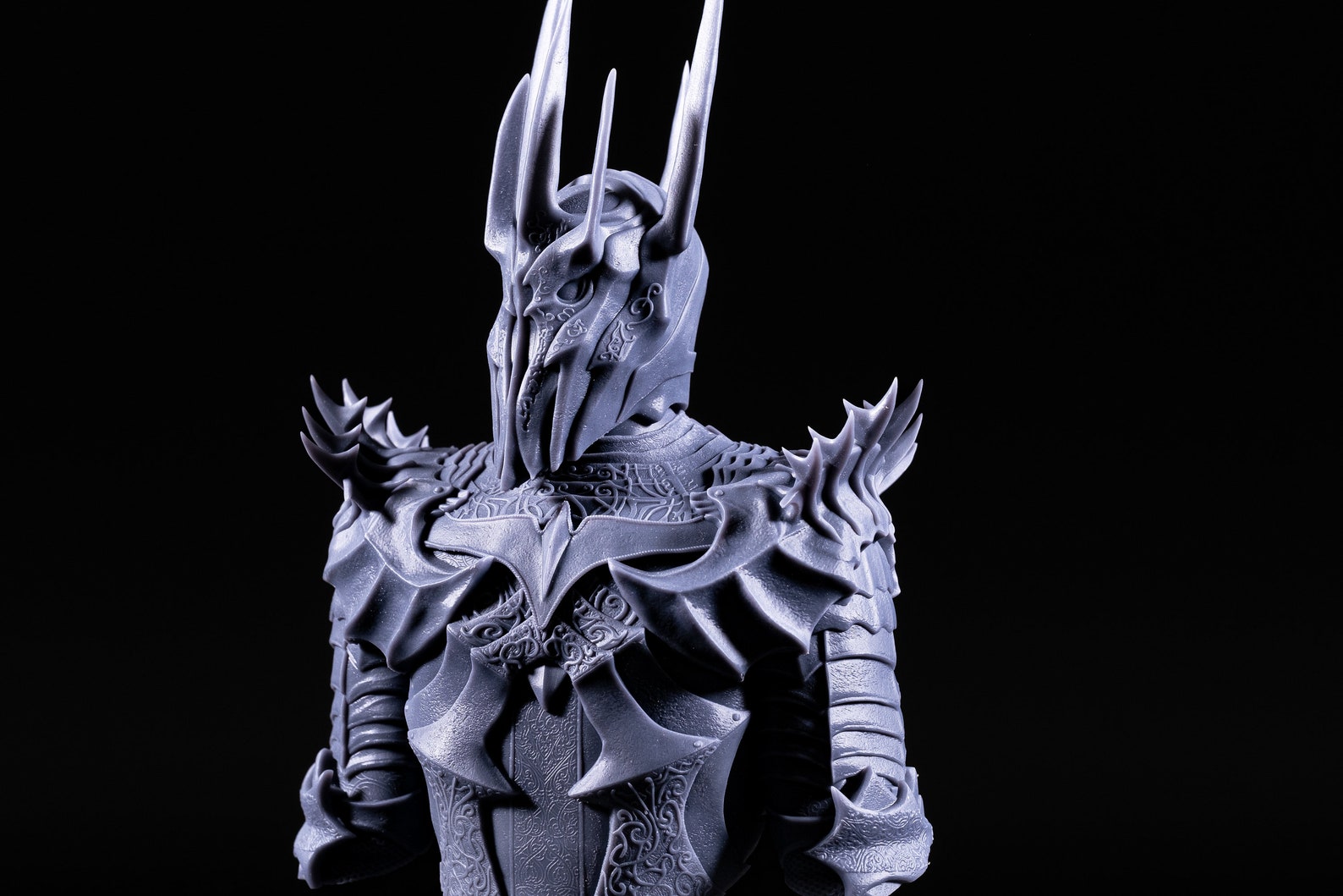 Dark Lord Sauron Bust STL File for 3D Printers - High Quality, Detailed ...