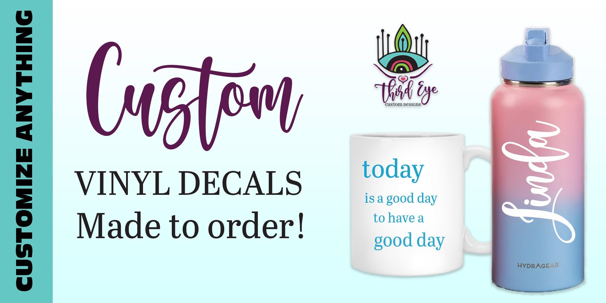 Custom Vinyl Decals Create Your Own Decals Cars, Trucks, Boats Storefront, Glass, Bottles ...