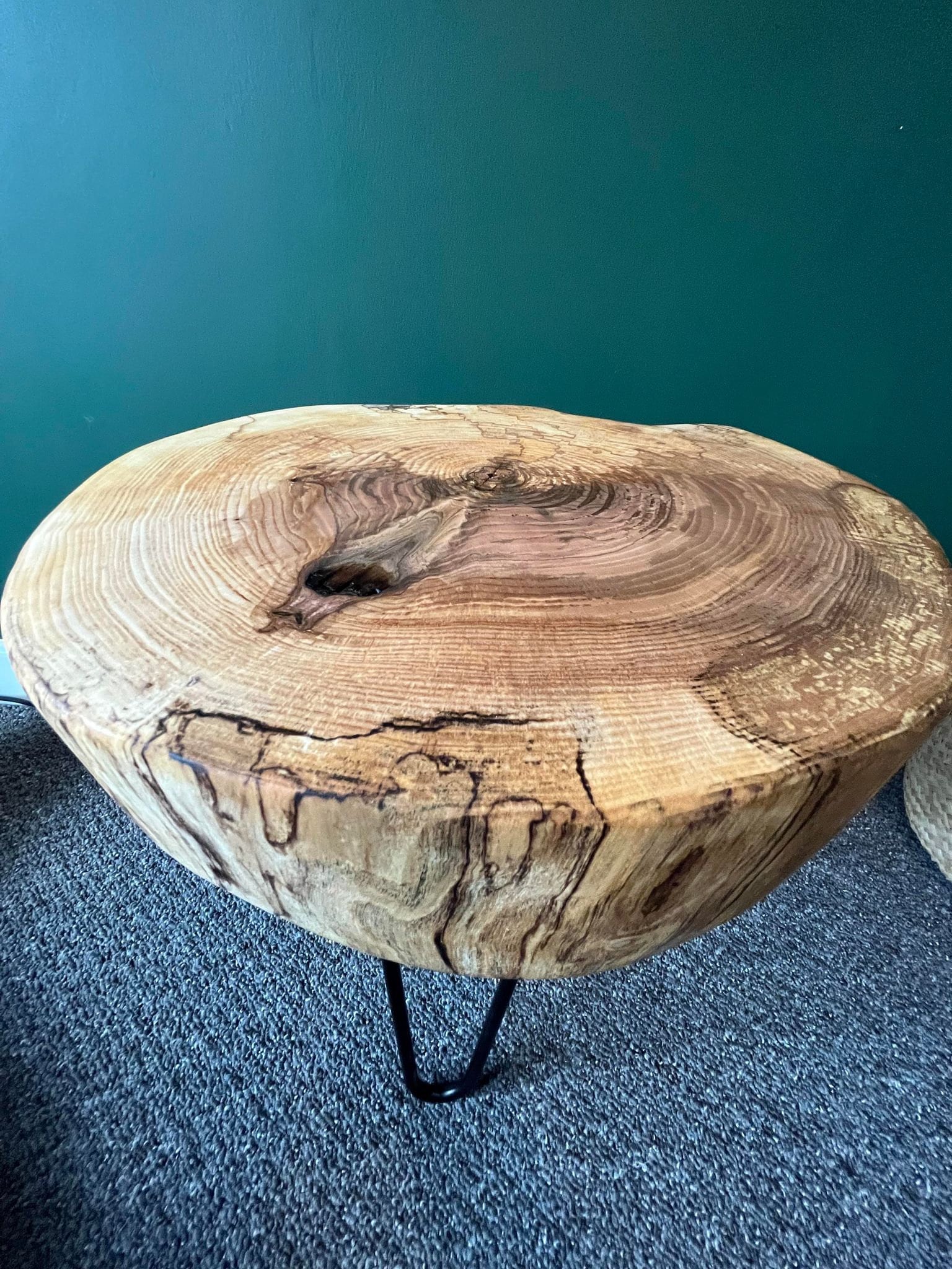 Handmade Spalted Ash Live Edge Cookie Side Table - Etsy UK
