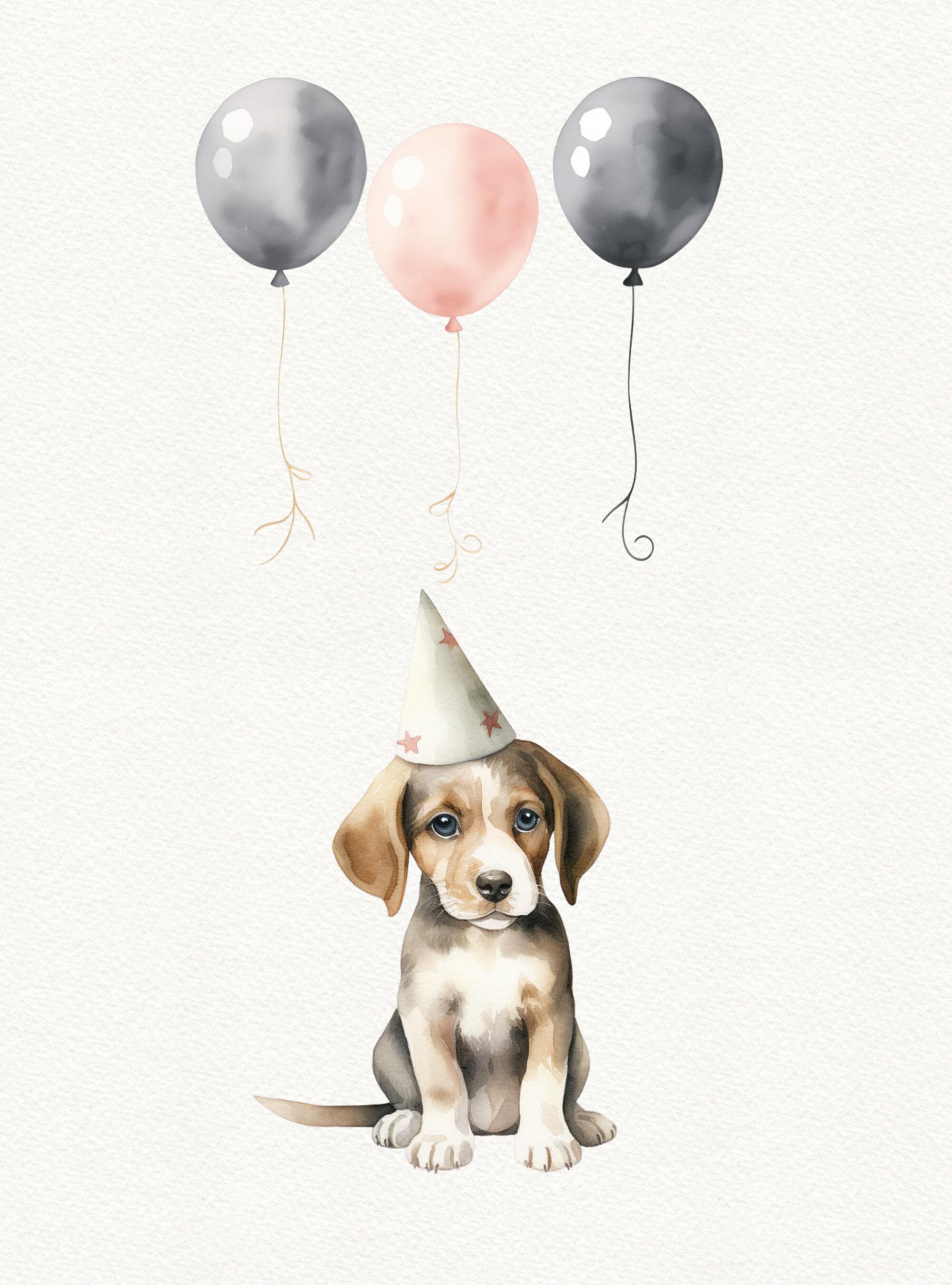 Puppy Clipart, Puppy Party Clipart, Cute Puppy Clipart, Party Puppy PNG ...