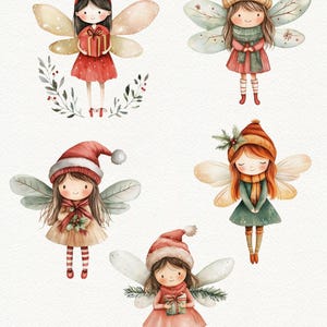 Winter Fairy Clipart: Christmas PNG Images (digital Download) - Etsy