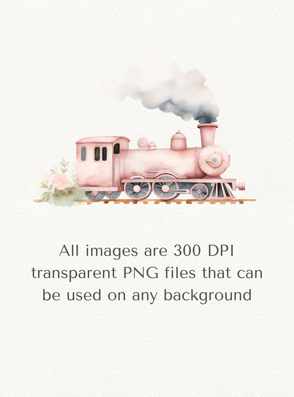 Boho Train Clipart Train Watercolor Clipart Steam Train - Etsy UK