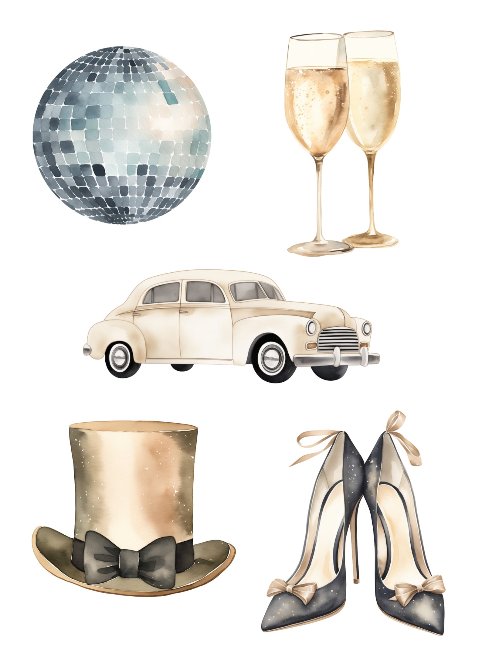 New Years Eve Clipart, Party Clipart, NYE Clipart, New Year PNG ...