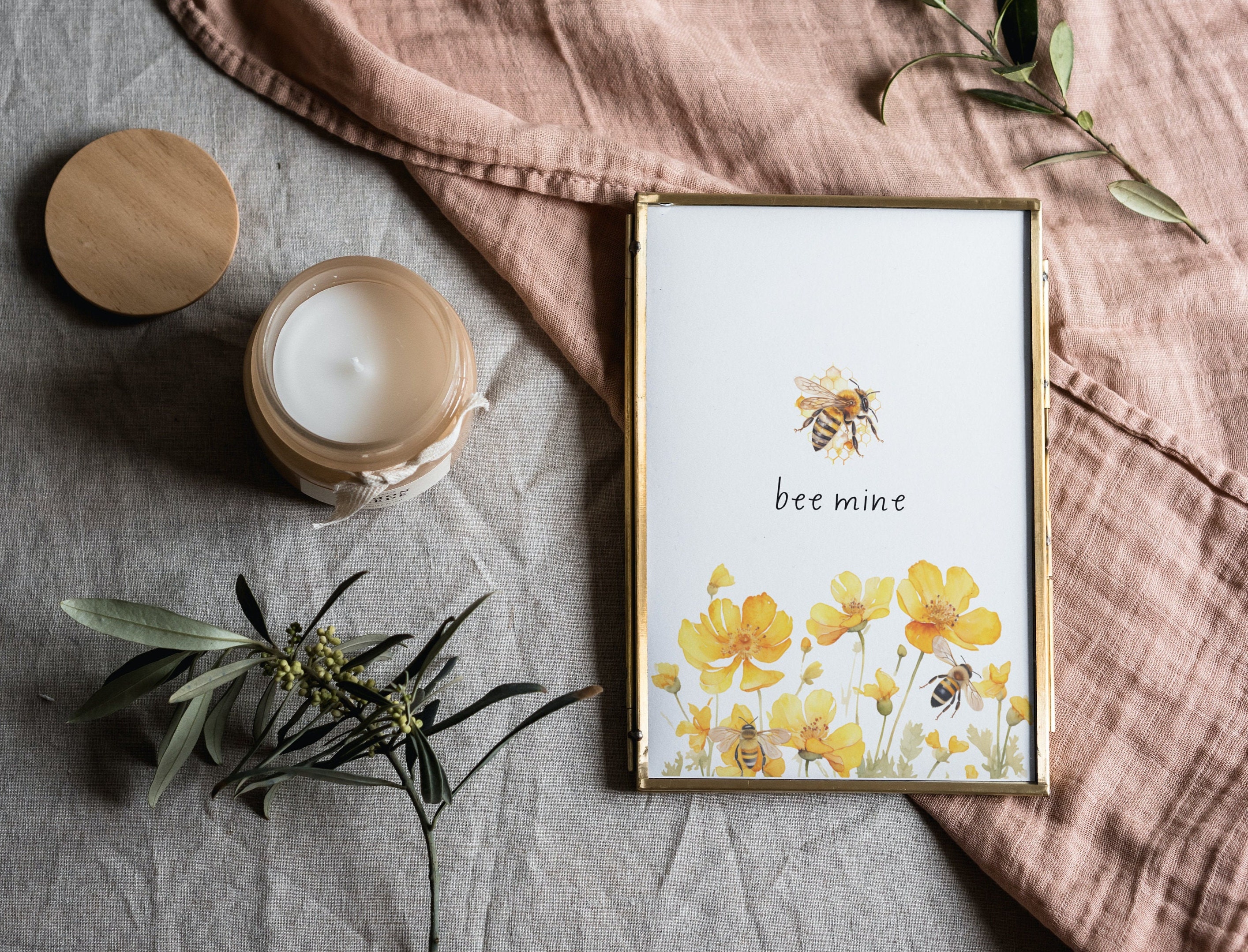 Watercolor Honey Bee Clipart: Spring Garden PNG (digital Download) - Etsy