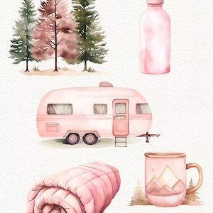 Camping Clipart, Girl Camping Clipart, Campfire PNG, Camper PNG ...