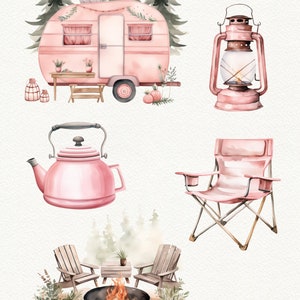 Camping Clipart, Girl Camping Clipart, Campfire PNG, Camper PNG ...