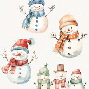 Cute Snowman Clipart, Winter Clipart, Snowman Graphics, Snowman PNG ...