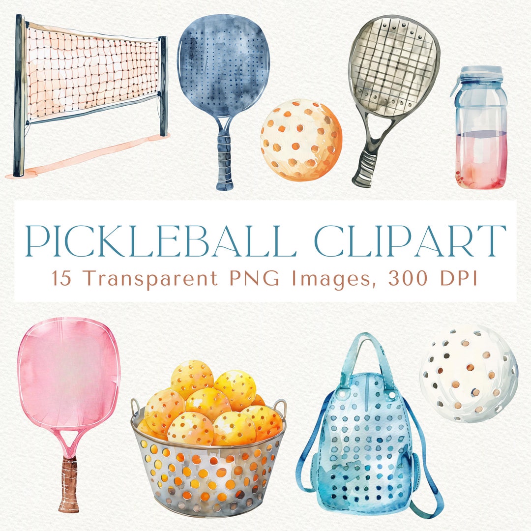 Pickleball Clipart, Pickleball PNG, Sports Clipart, Pickleball Clip Art ...