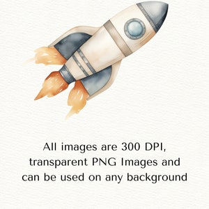 Rocketship Clipart, Spaceship Clipart, Space Graphics, Rocket PNG ...