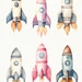 Rocketship Clipart, Spaceship Clipart, Space Graphics, Rocket PNG ...