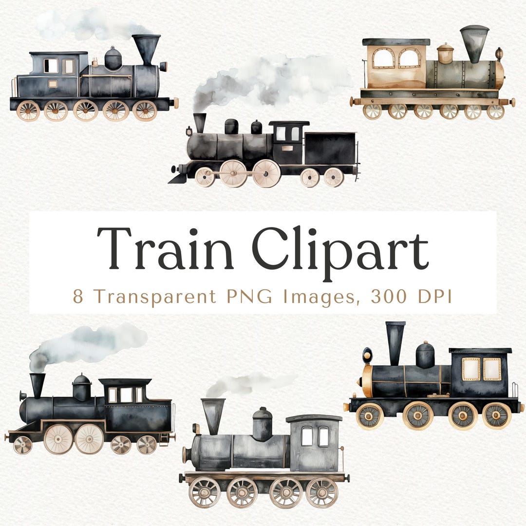 Train Clipart, Train Clip Art, Train PNG, Steam Train Clipart, Trains ...