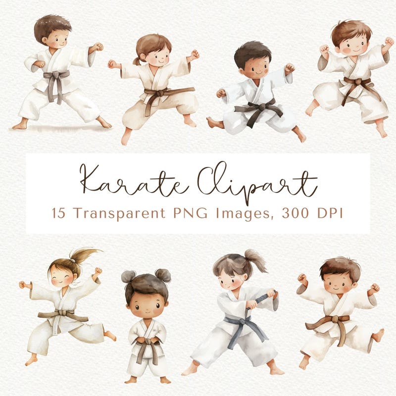 Martial Arts Clipart - Etsy