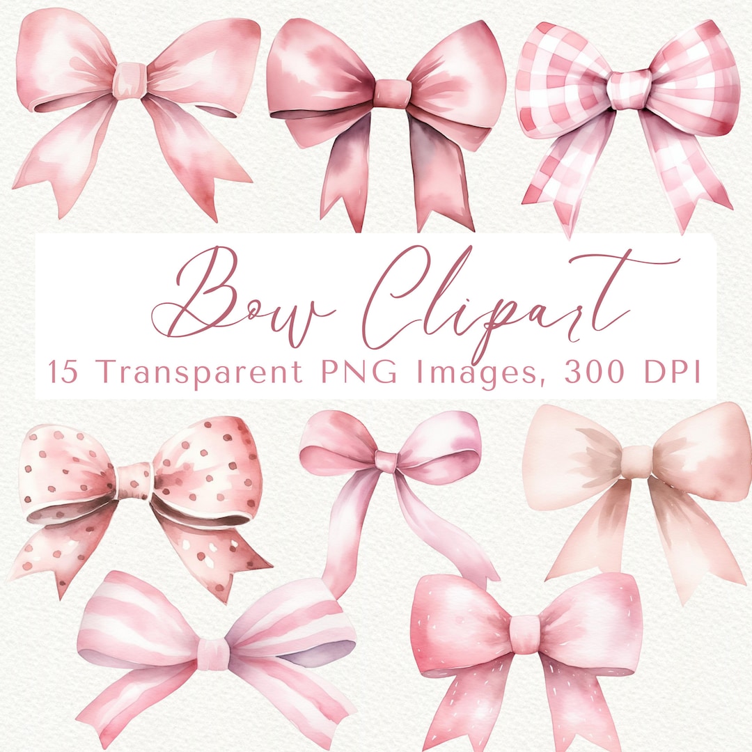 Bow Clipart, Hair Bow Clipart, Bow PNG, Ribbon Clipart, Bow Clip Art ...