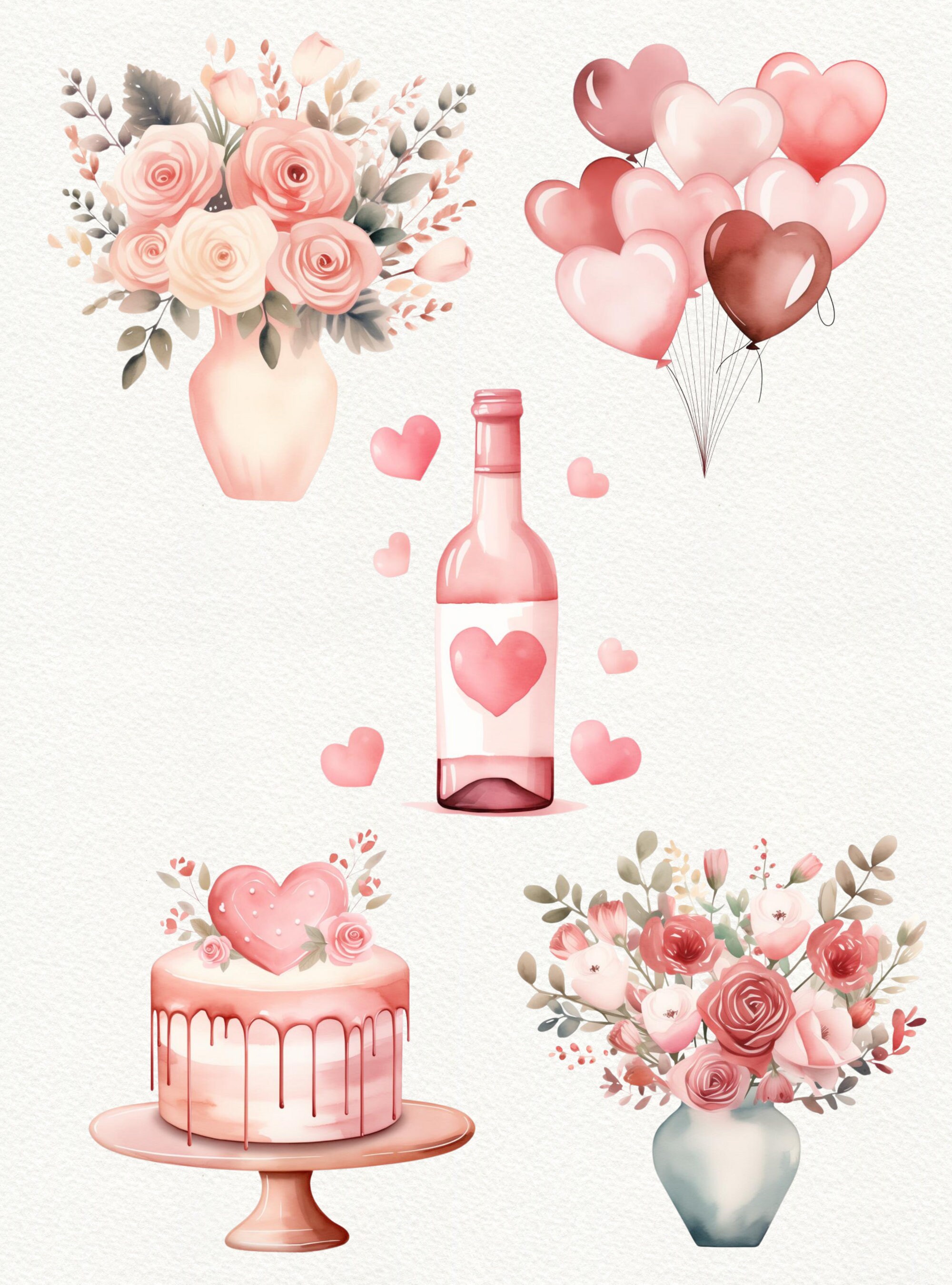 Valentine's Clipart, Valentines Day PNG, Heart Clipart, Valentine PNG ...