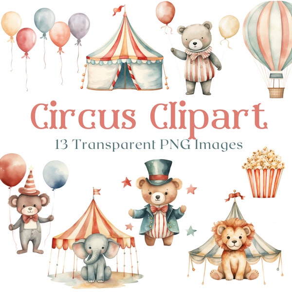 Circus Clipart - Etsy