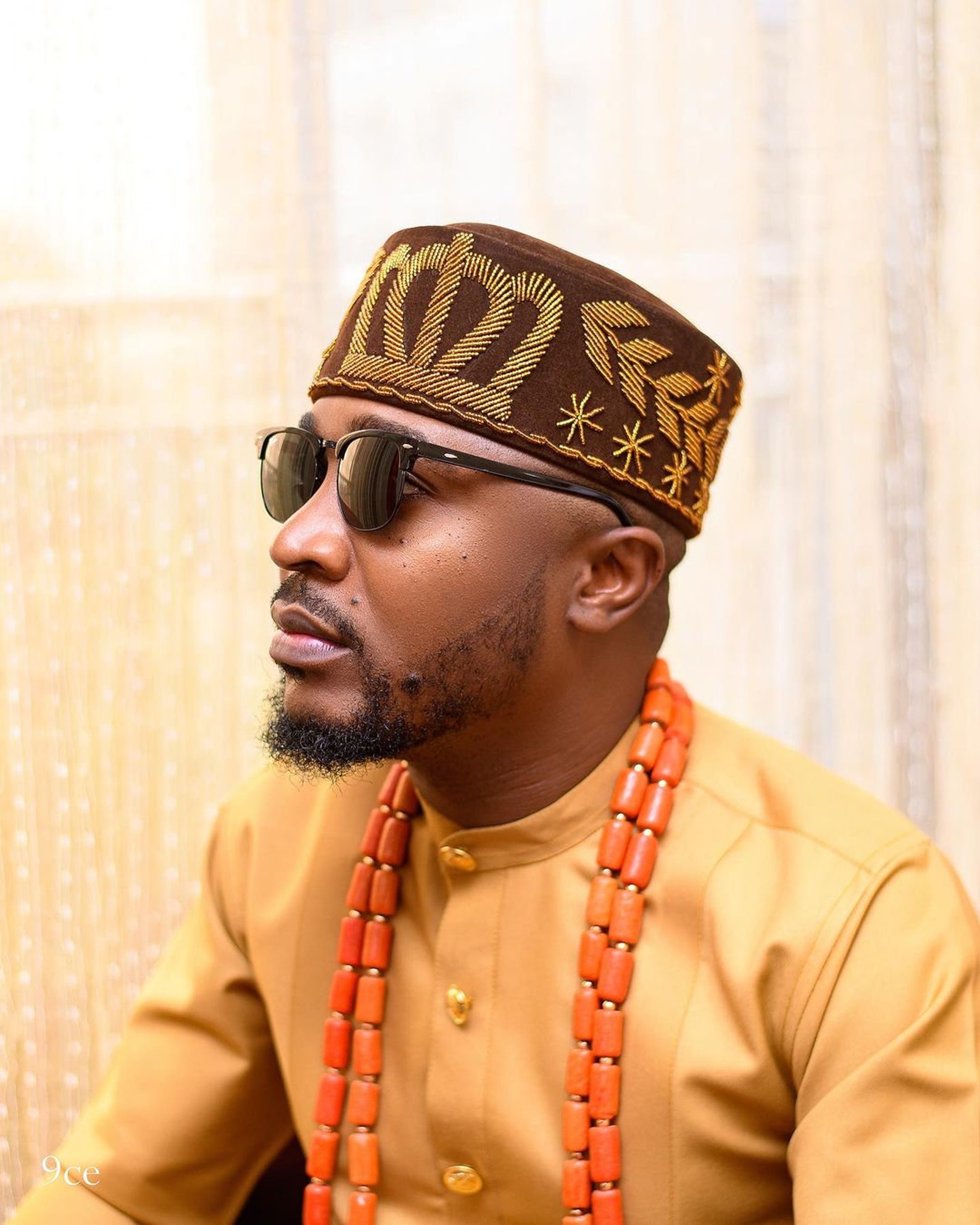 African Chieftaincy Wedding Hat. Igbo Ozo Cap, African Men's Wedding ...