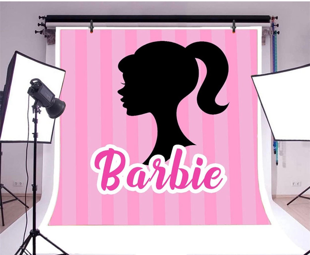 Barbie Backdrop for Parties Pink Background Wedding Babyshower - Etsy