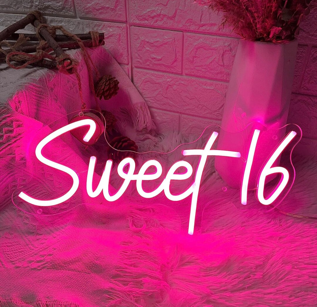 Sweet 16 Neon Sign - Etsy