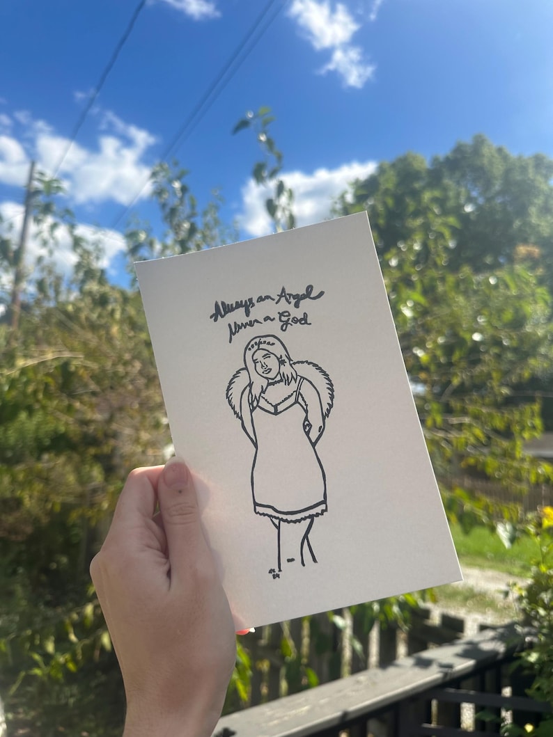 Lucy Dacus Angel Linocut Print - Etsy