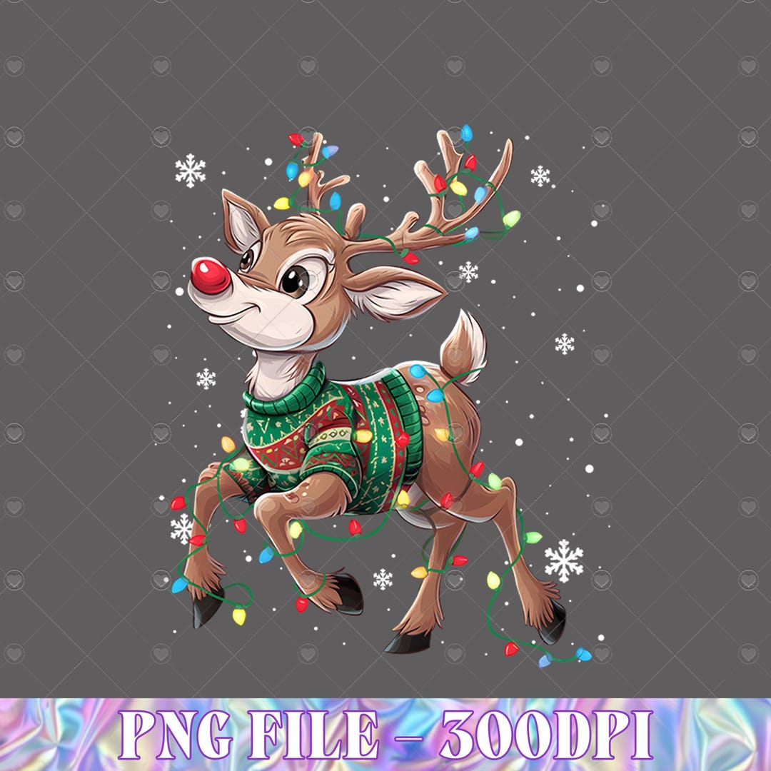 Rudolph Red Nose Christmas Png, Santa Claus's Reindeer Png, Rudolph ...