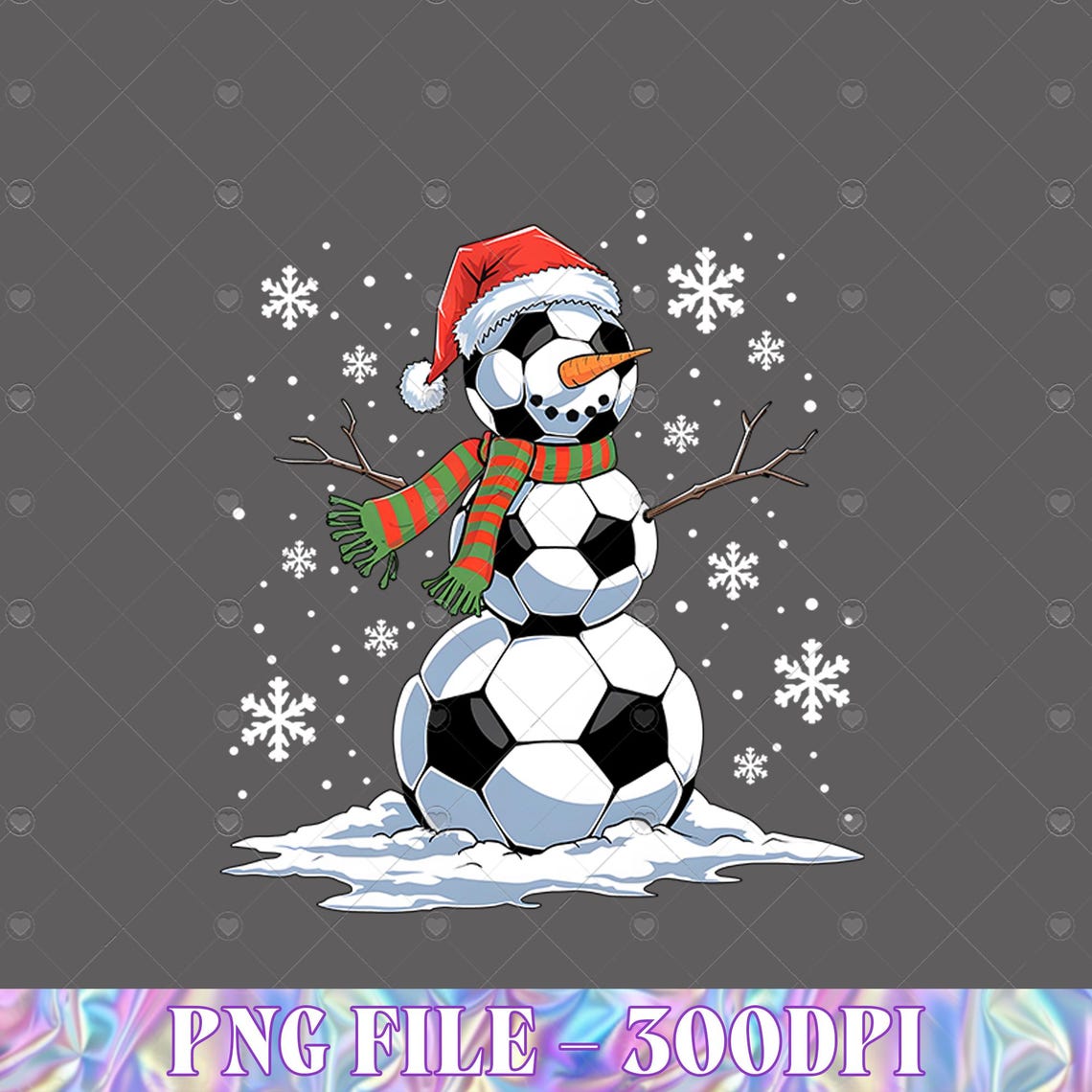 Christmas Soccer Snowman Png, Santa Hat Snowman Png, Merry Xmas Png ...