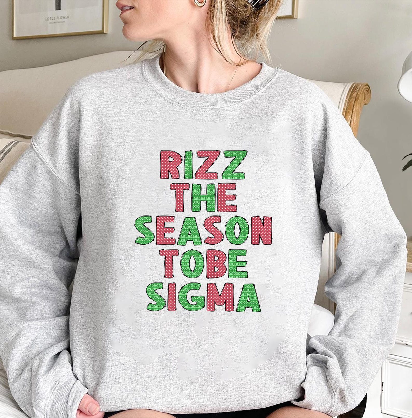 Rizz the Season to Be Sigma Png, Skibidi Rizzmas Png, Rizzmas Christmas ...