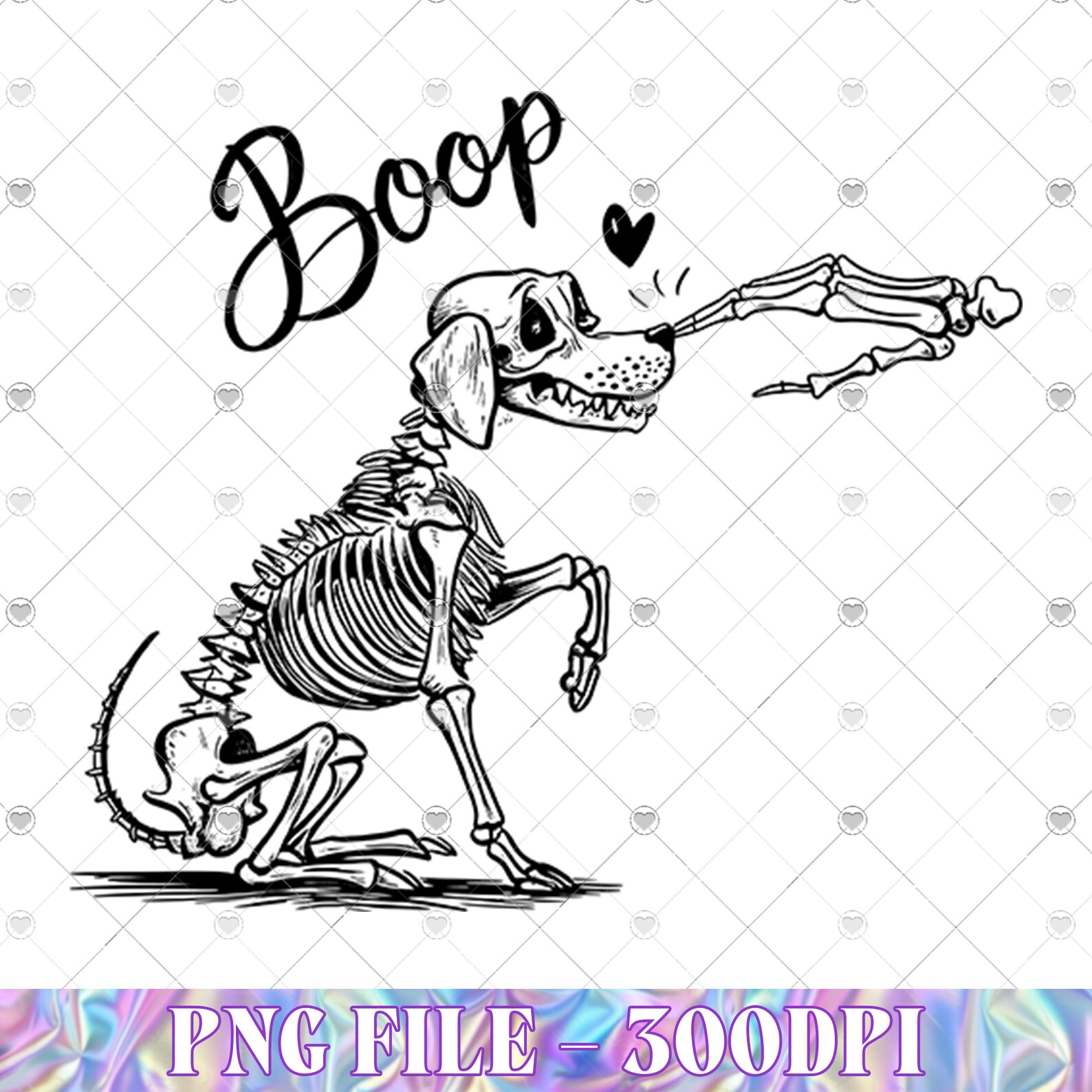 Dog Skeleton Boop Halloween PNG Files, Funny Dog Skeleton Png, Dog Mom ...
