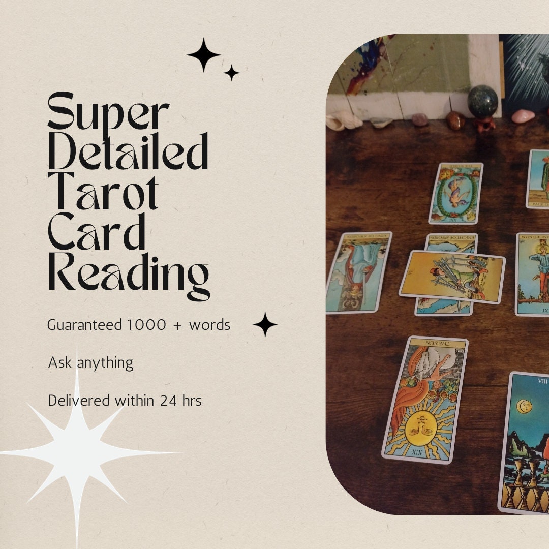 Super Detailed, Written Tarot Card Reading, Guaranteed 1000 + Words ...