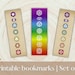 Set of 3 Printable Chakra Bookmarks, Downloadable PDF File Containing 3 ...
