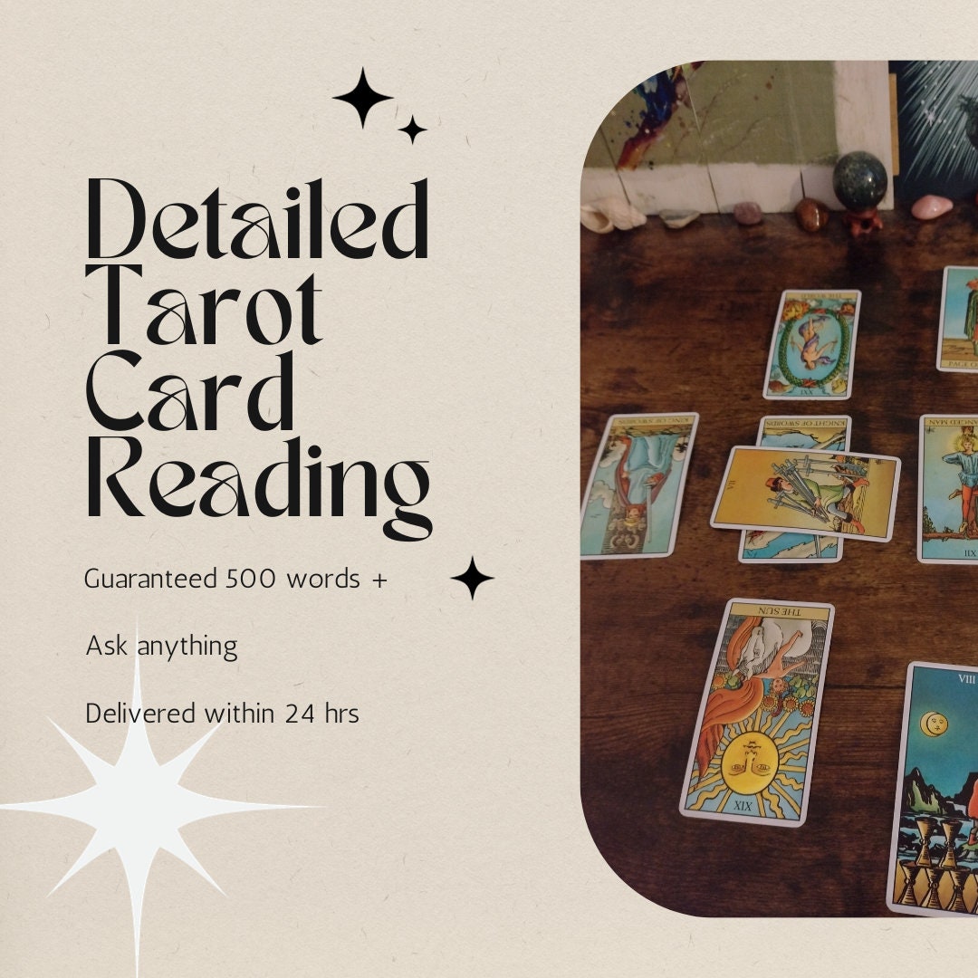 Detailed, Written Tarot Card Reading, Guaranteed 500 + Words, Love ...
