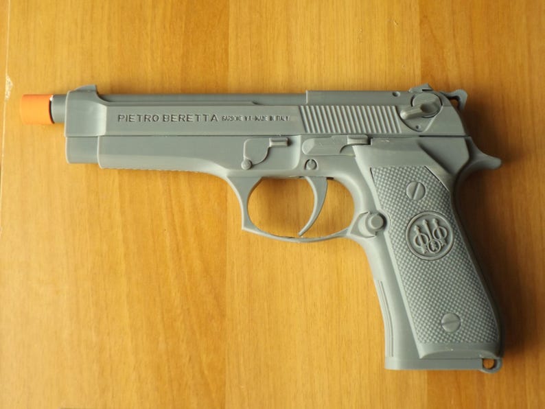 Fan Art Replica Beretta 92 FS 3D Print Cosplay Prop 1:1 Scale - Etsy ...