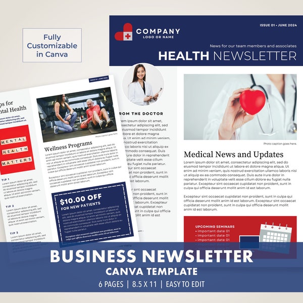 Newsletter Template - Etsy