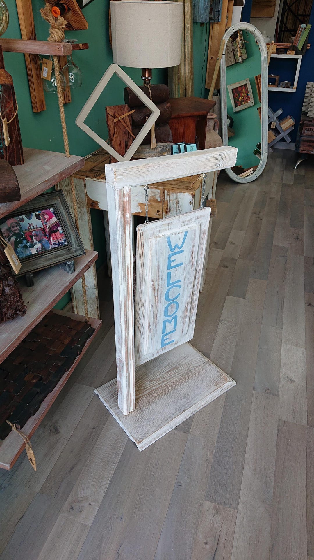 Free-standing, 'welcome' Patio/entrance Way Sign - Etsy