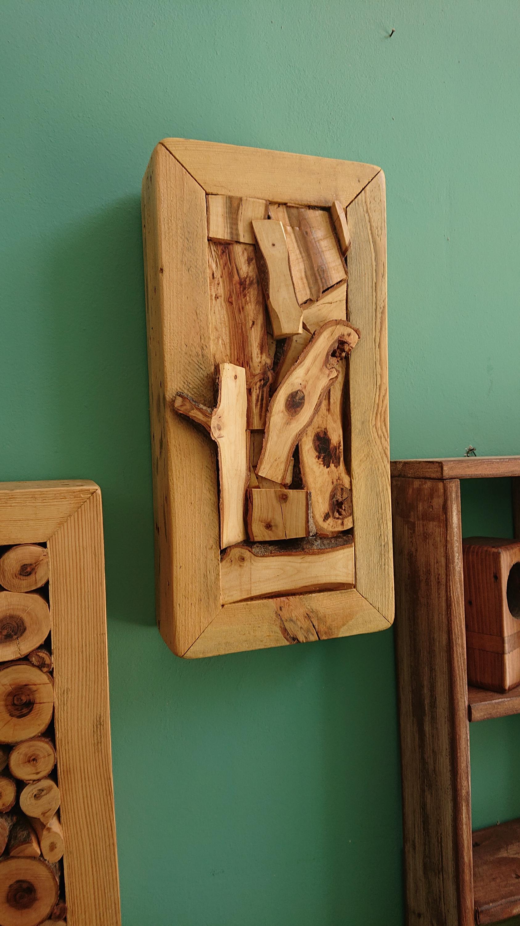 Solid Wood and Log Wall Art Feature - Etsy