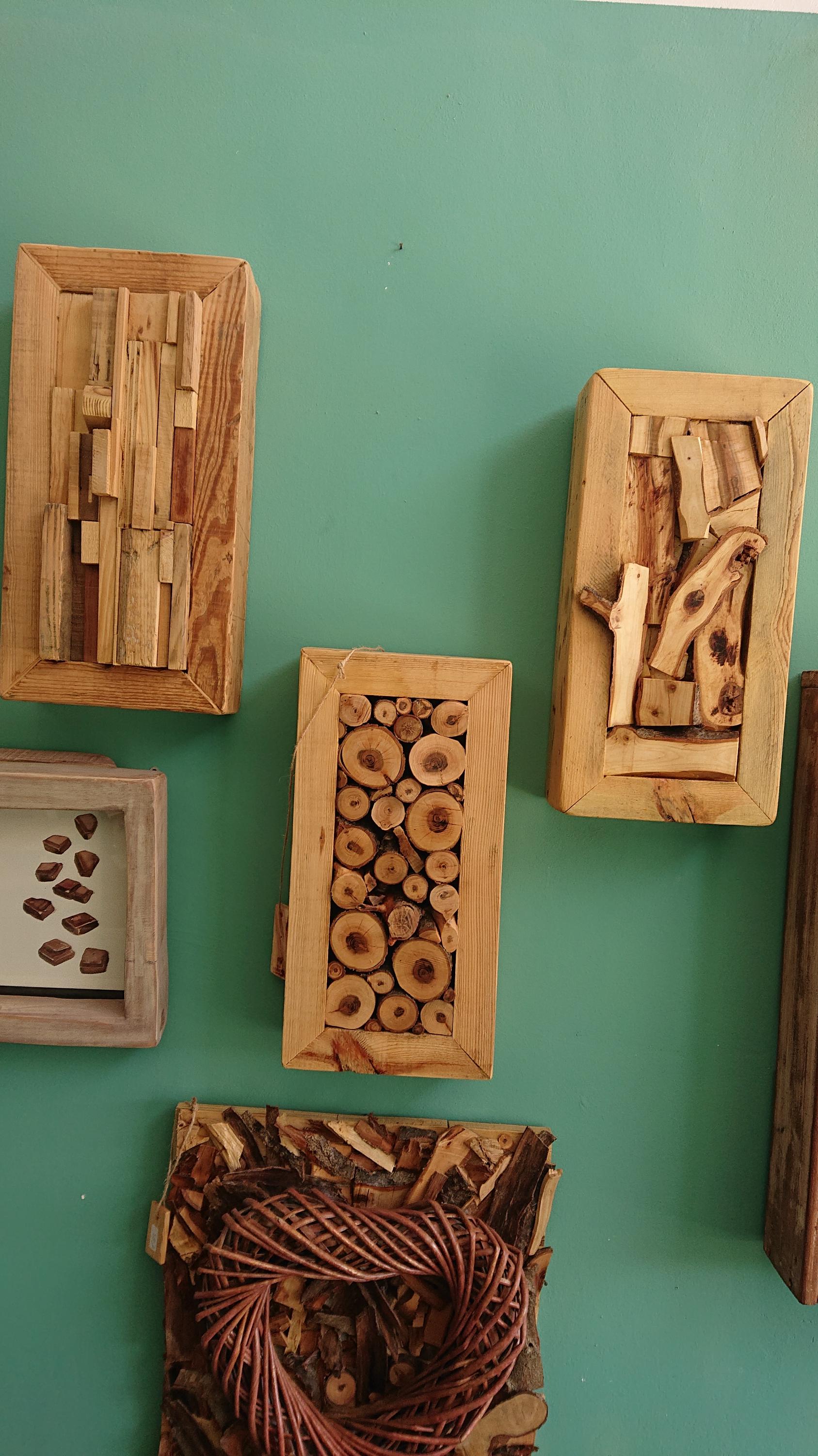 Solid Wood and Log Wall Art Feature - Etsy