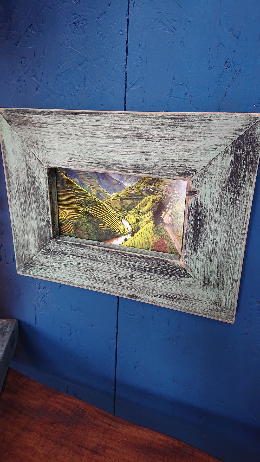 Old Style Rustic Rectangle Photo Frame - Etsy