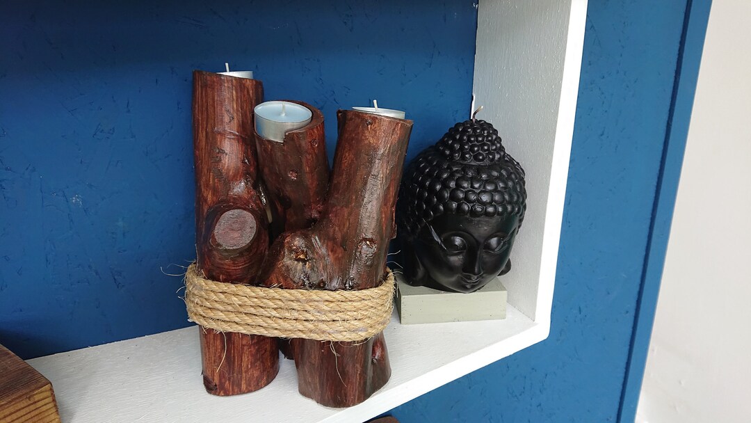 Unique Triple Tealight Candle Stand - Etsy