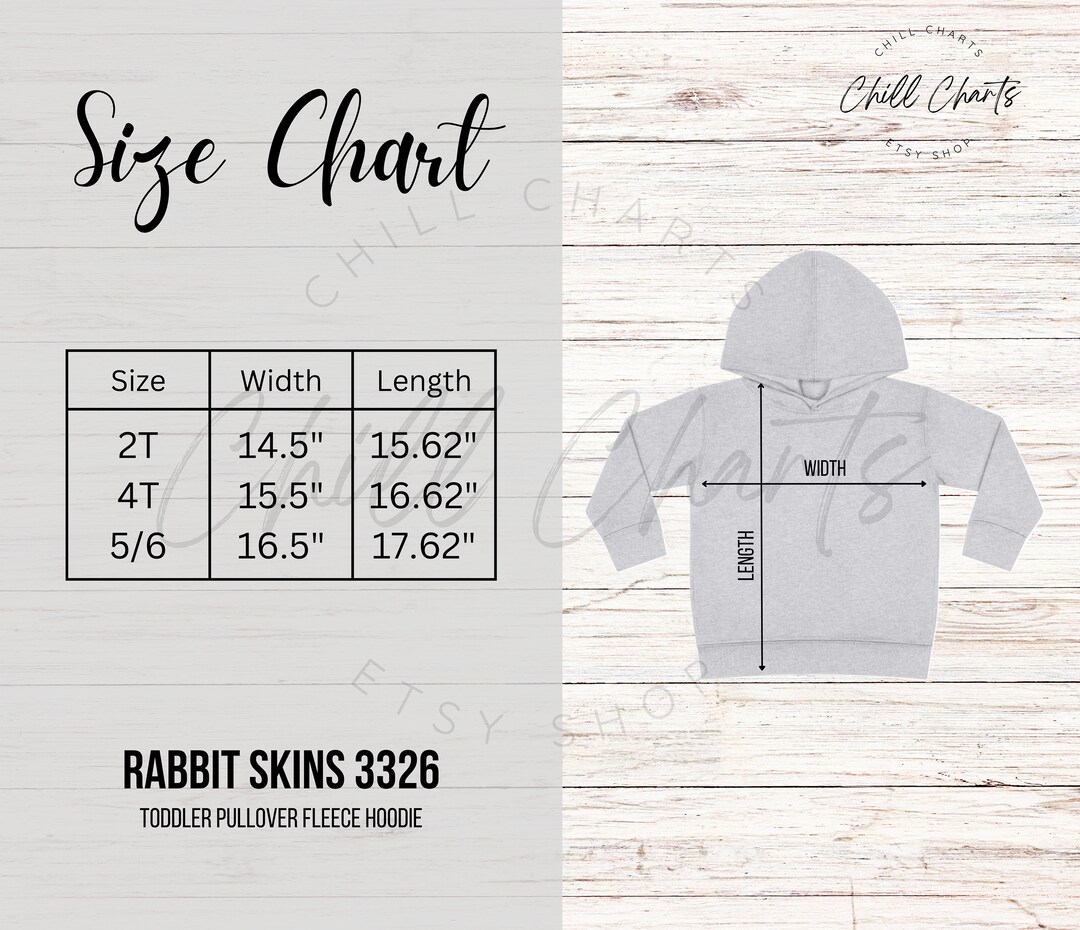 RABBIT SKINS 3326 Size Chart Digital Download Toddler - Etsy