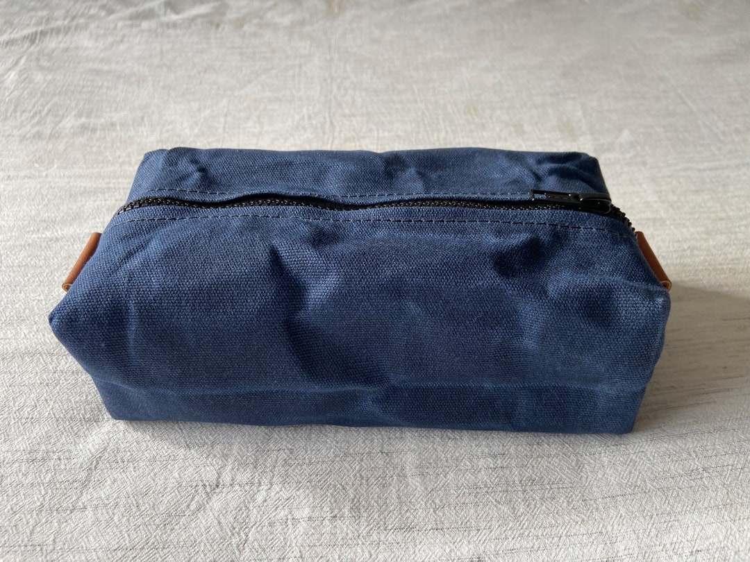 Dopp Kit Waxed Canvas Mono-tone Lifetime Guarantee - Etsy