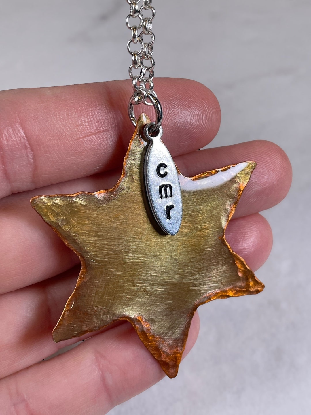 Custom Initials Star Necklace Pendant Personalized Gift Customization ...